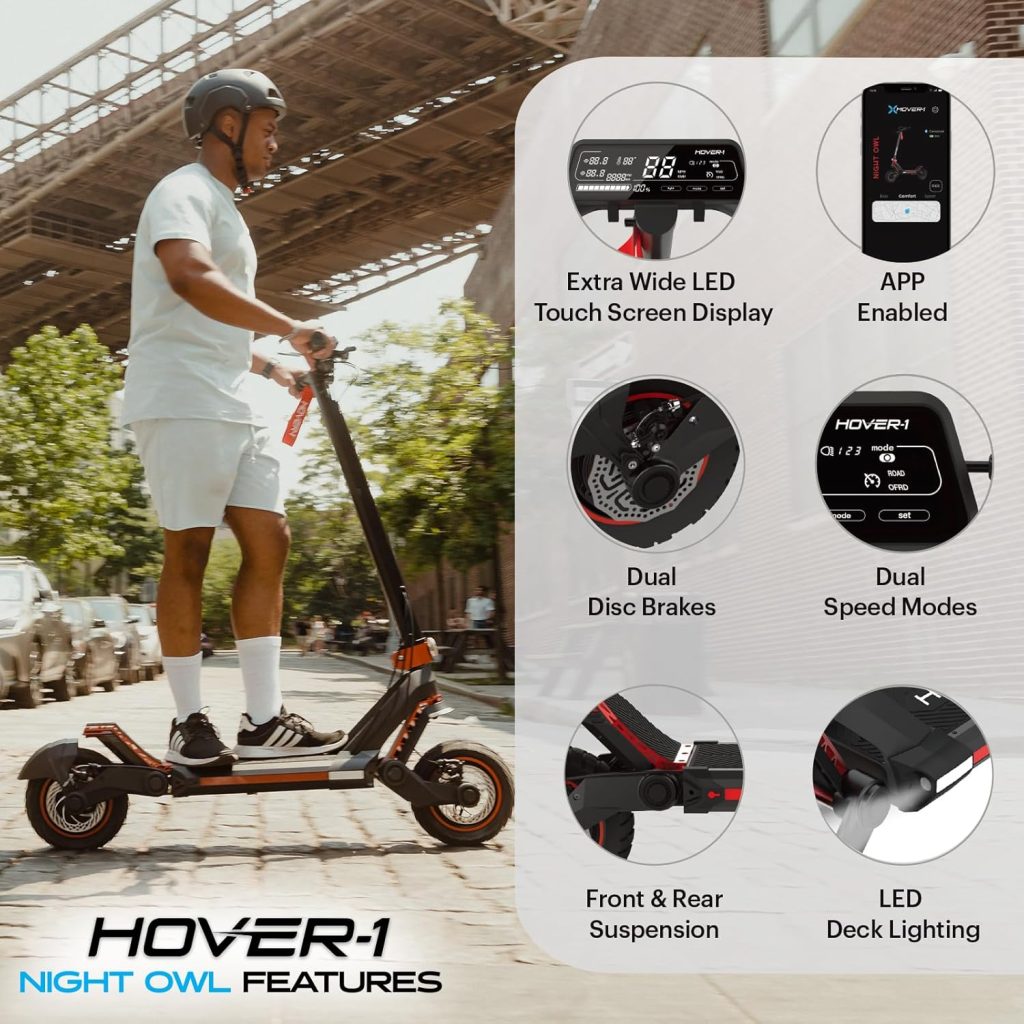 Hover-1 Night Owl Electric Folding Scooter Review – Reviewing Electric ...